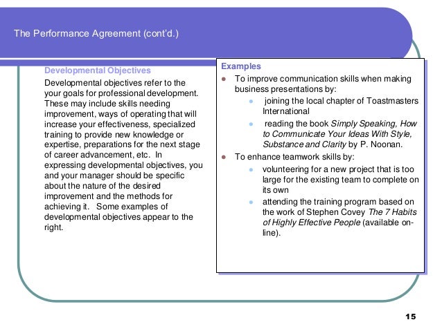 Employee performance guide