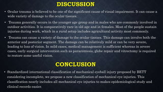 The Birmingham Eye Trauma Terminology : Suggestions For Re-Inforcement ...