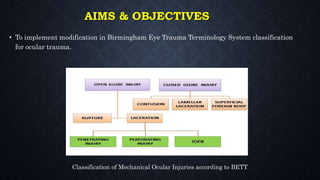 The Birmingham Eye Trauma Terminology : Suggestions For Re-Inforcement ...