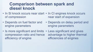 Knocking fundamentals (limitations and issues) | PPTX