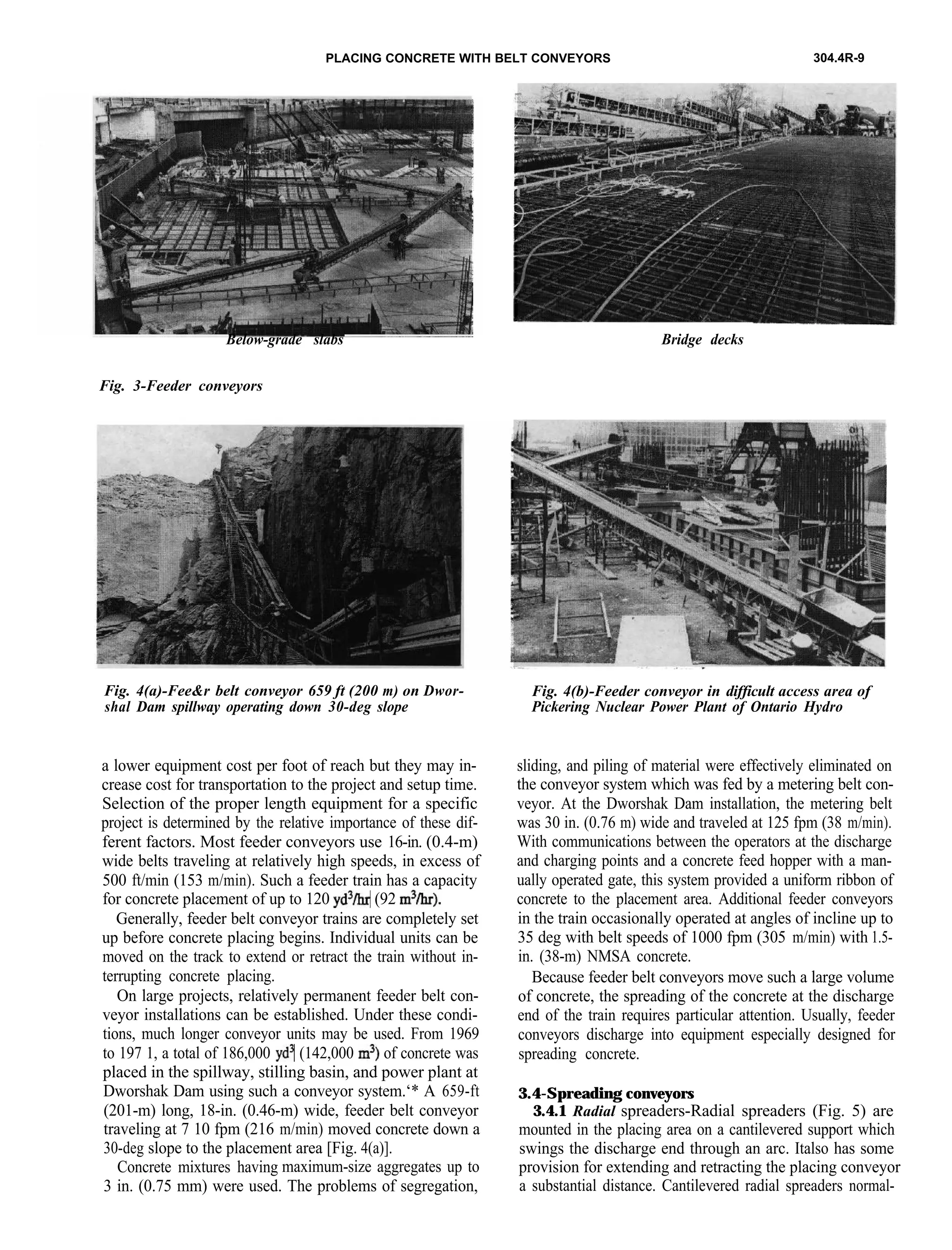 304.4 r 95 - placing concrete with belt conveyors | PDF