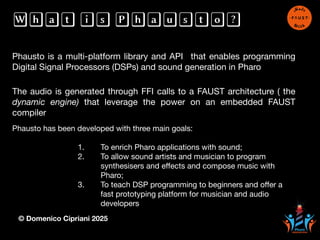 (Turbo)Phausto: News from the pitlane (ESUG 2025) | PDF
