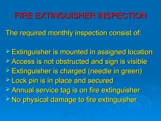 Fire extinguisher type training class .ppt