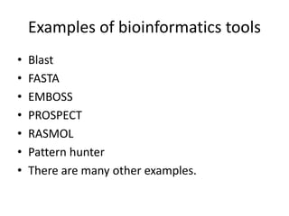 Bioinformatics | PPT