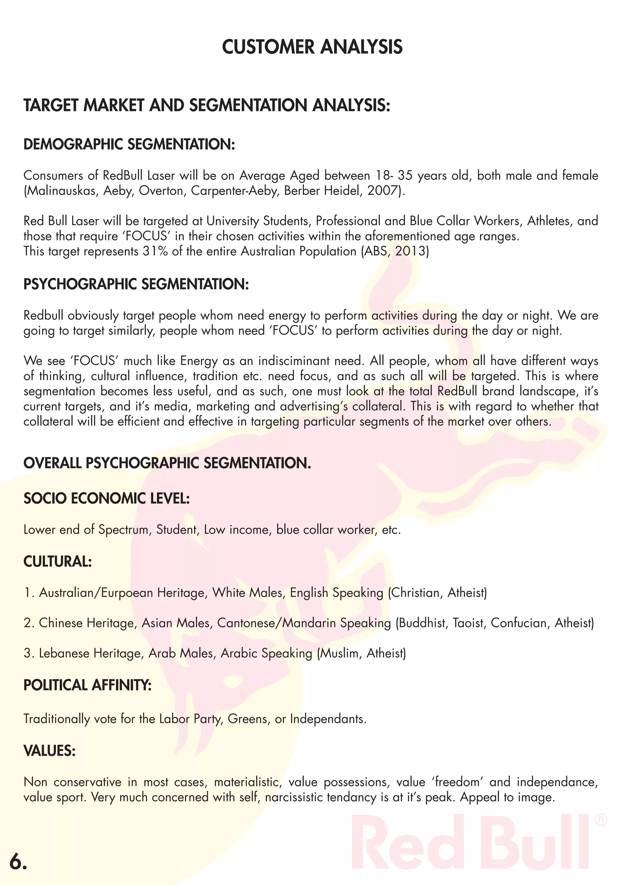 Redbull Laser - Product Strategy. | PDF