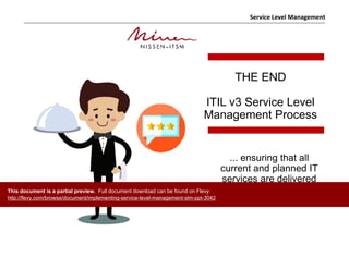 Implementing Service Level Management (SLM) - PPT | PDF