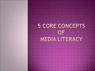 core Concepts of media | PPT