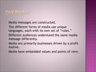 core Concepts of media | PPT