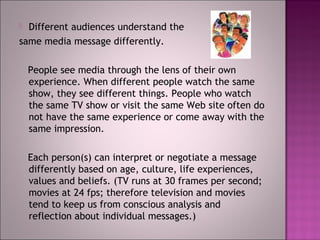 core Concepts of media | PPT