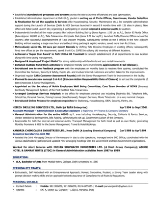 Parveen Jain-CV | PDF