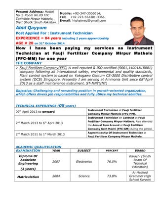 Abid CV | DOC