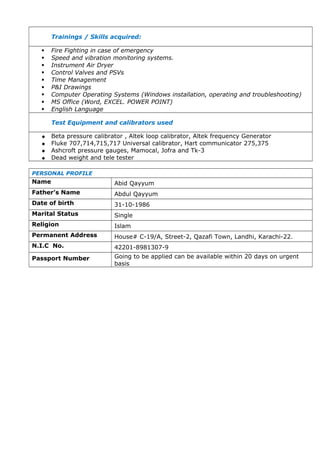 Abid CV | DOC