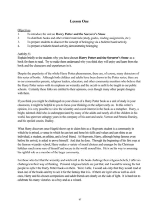 Harry potter worksheet english | PDF