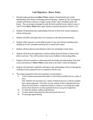 Harry potter worksheet english | PDF