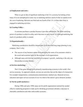 Marketing Management Short Notes | PDF