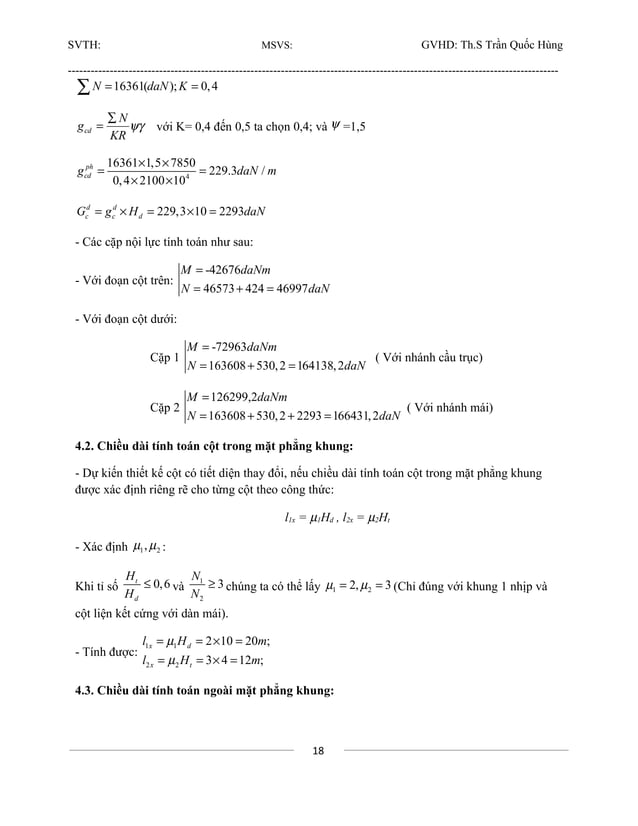 Đồ Án Kết Cấu Thép Nhà Công Nghiệp Nhịp 27m | PDF