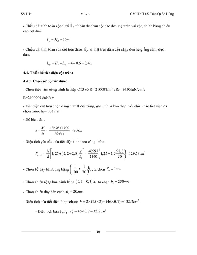 Đồ Án Kết Cấu Thép Nhà Công Nghiệp Nhịp 27m | PDF