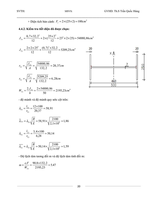 Đồ Án Kết Cấu Thép Nhà Công Nghiệp Nhịp 27m | PDF