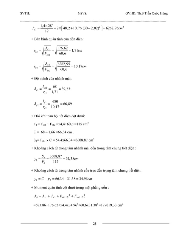 Đồ Án Kết Cấu Thép Nhà Công Nghiệp Nhịp 27m | PDF