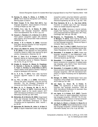 Automatic Isolated word sign language recognition | PDF | Databases ...