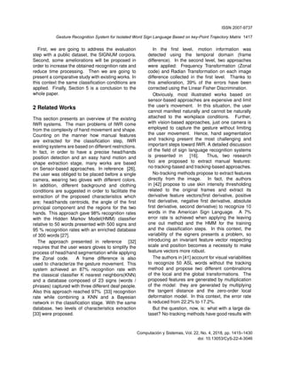 Automatic Isolated word sign language recognition | PDF | Databases ...