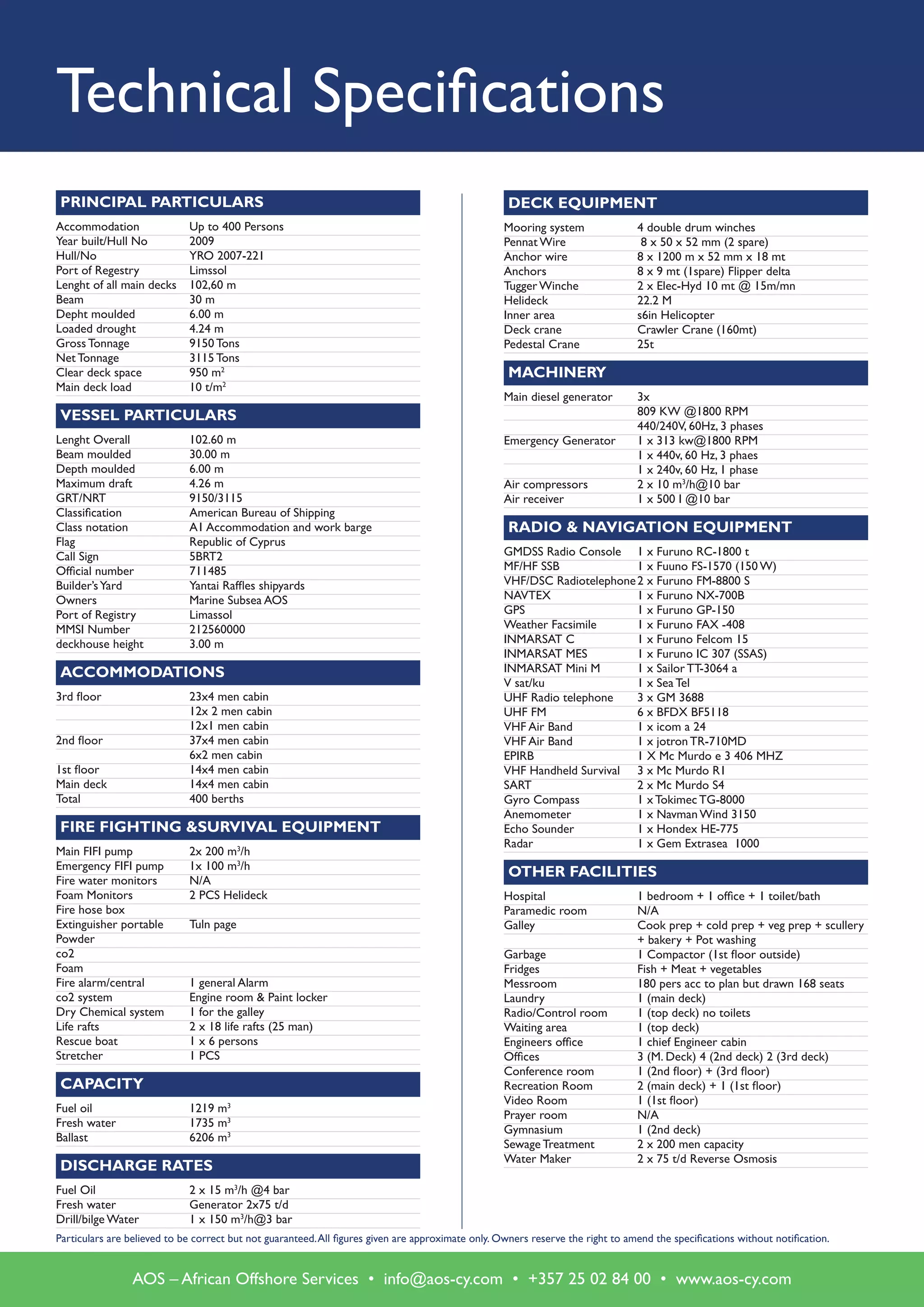 technical _specification_African_Lifter | PDF