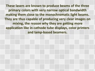 An RGB Laser And Its Applications | PPTX