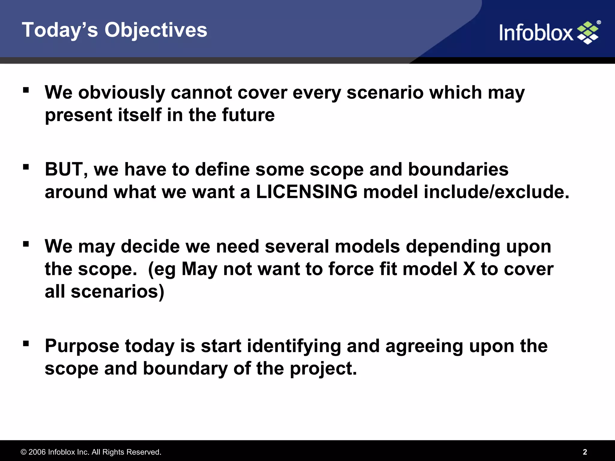 LicensingScopeAndBoundaries | PPT