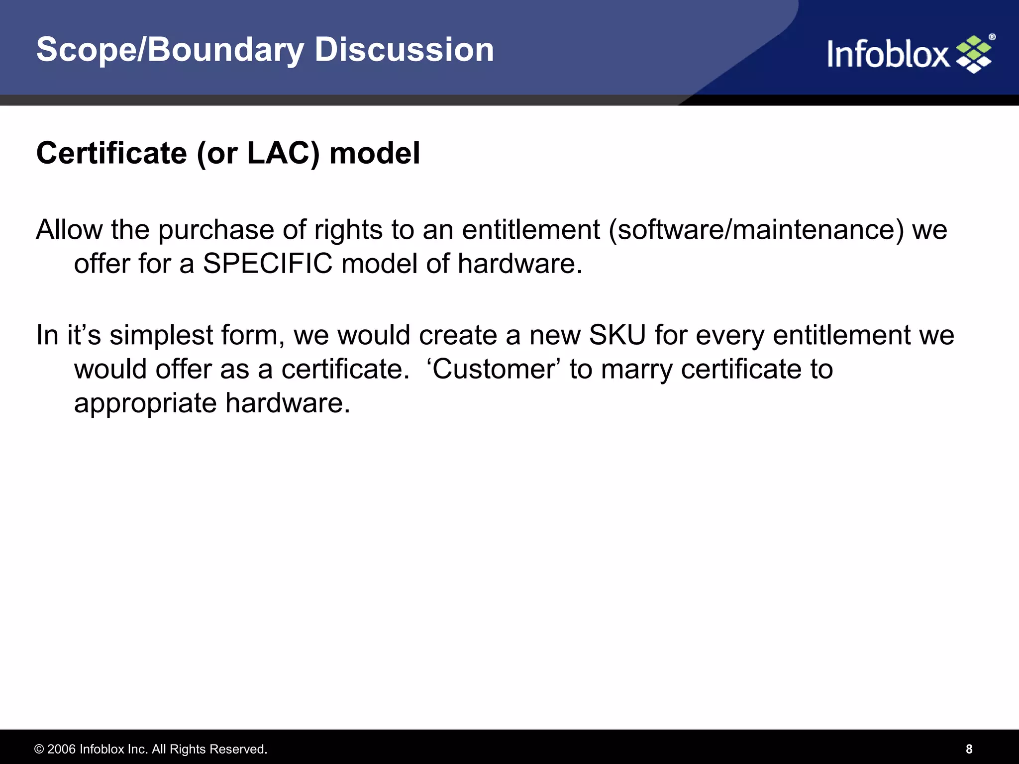 LicensingScopeAndBoundaries | PPT