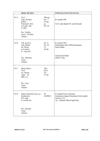 3049 p2-spk-farmasi | PDF