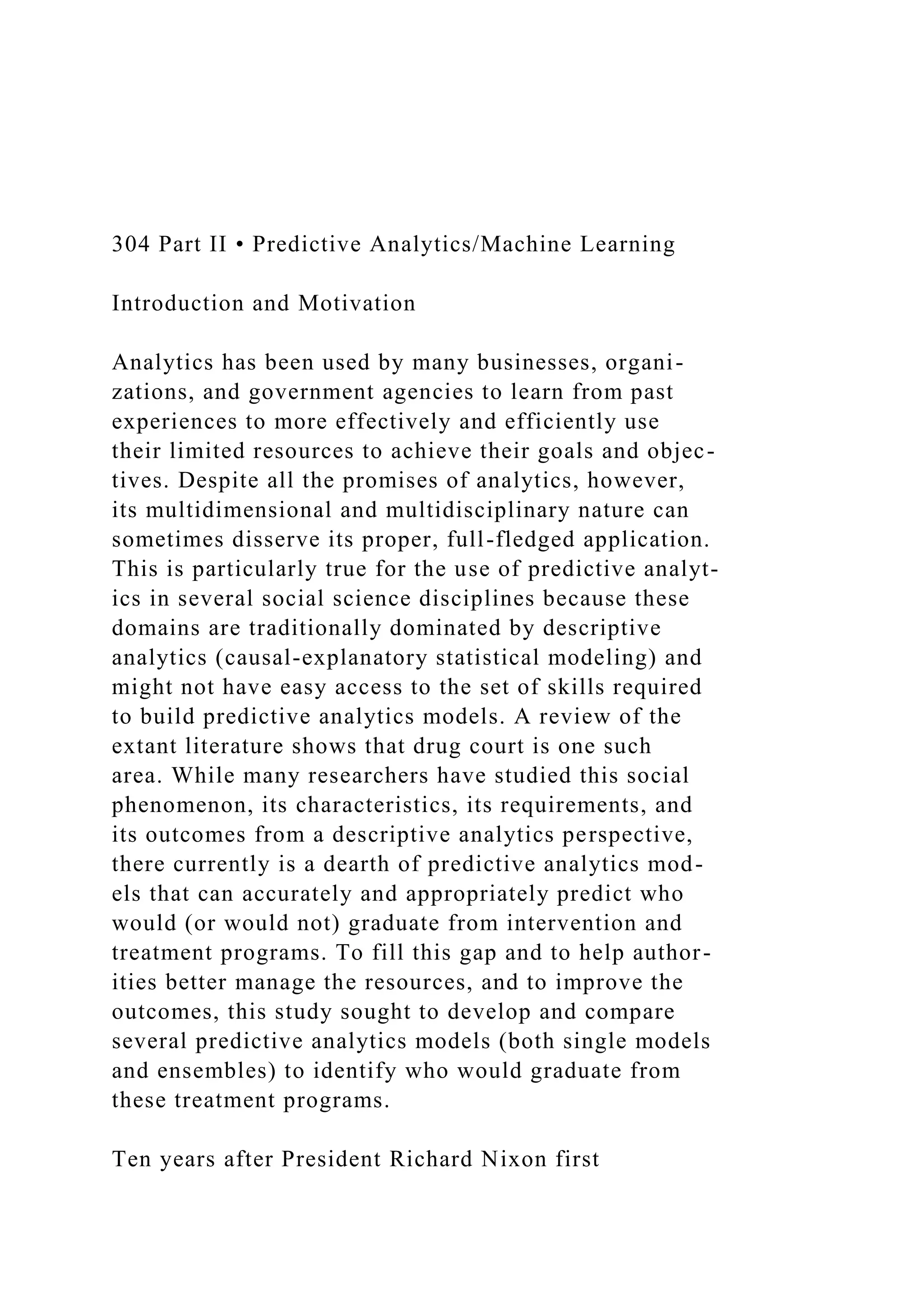 304 Part II • Predictive AnalyticsMachine LearningIntrodu.docx