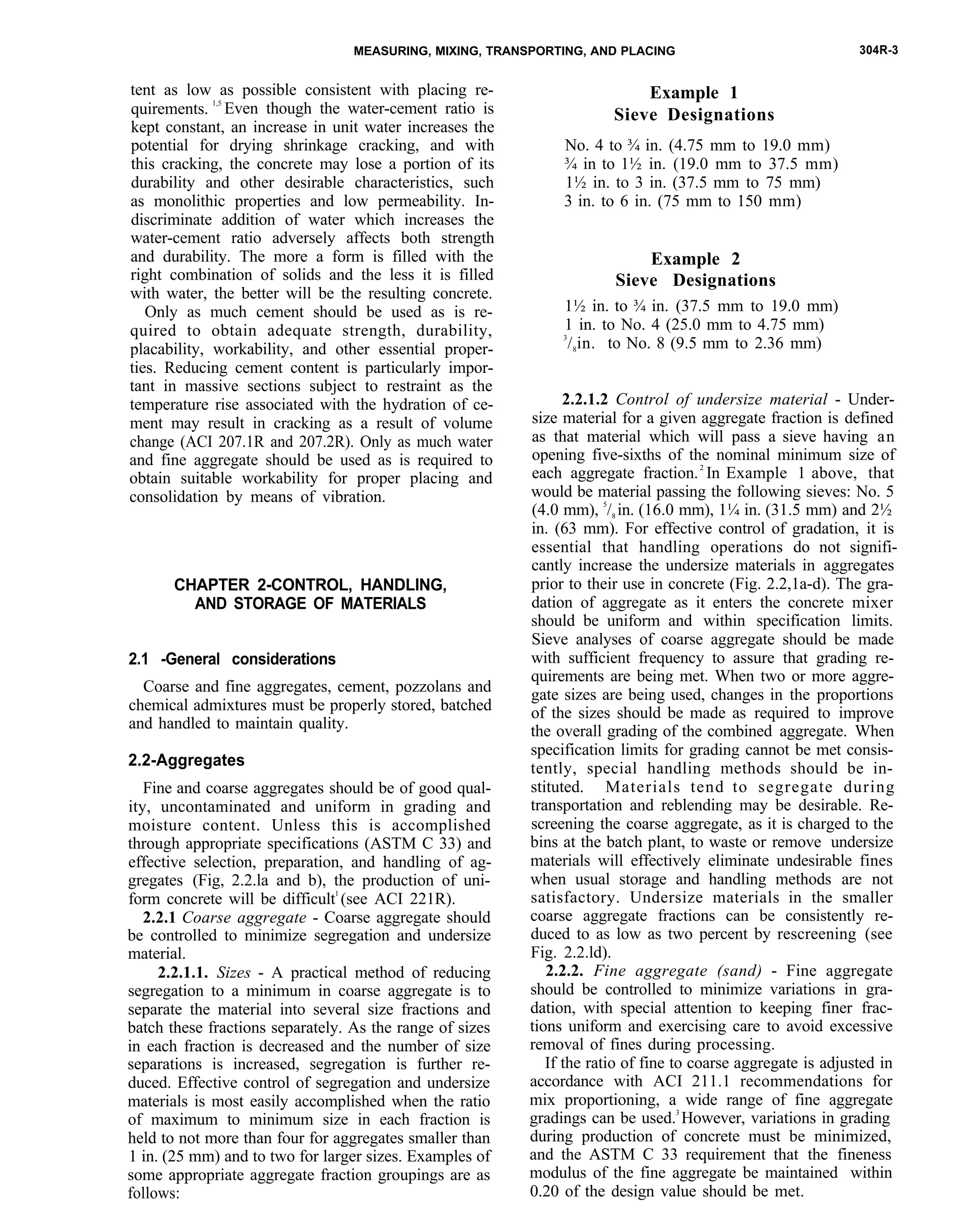 304 r 89 - guide to measuring, mixing, transporting and placi | PDF