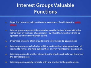 Teacher Lecture: Interest Groups | PPT