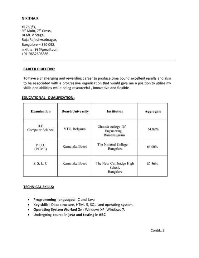 niki resume (2) (1) | PDF