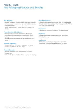 01_CZ E-House Packaging Brochure 2015 | PDF | Power and Energy Industry | Industries