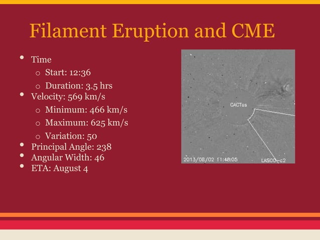 Space Weather Report: July 30 to August 5 | PPT
