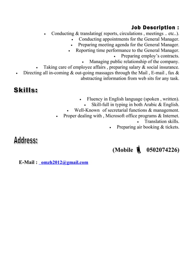 PRIVATE C.V. OSMAN | DOC