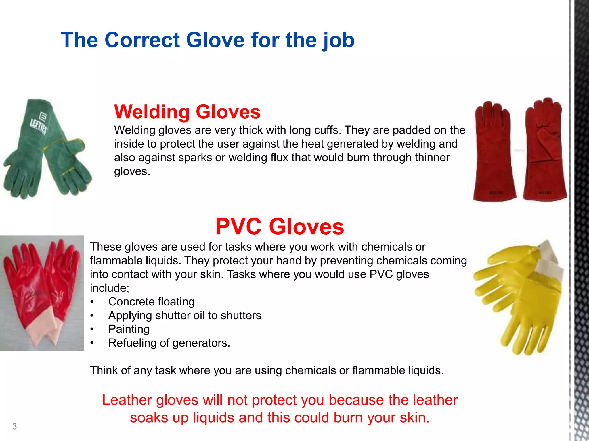 Correct Glove for the Task | PPSX | Medical Health