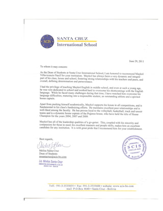 Recommendation letter. Dean | PDF