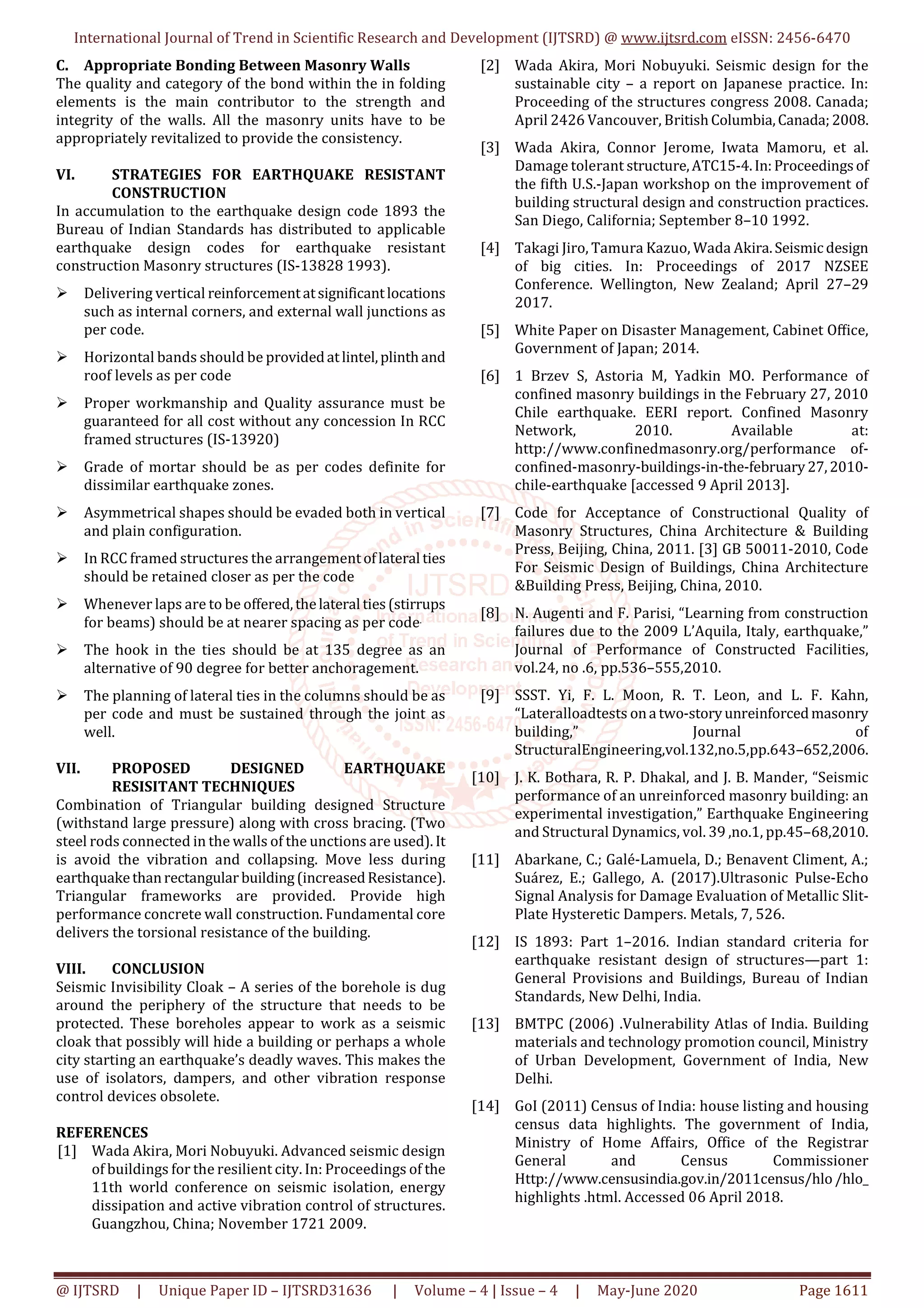 Advanced Earthquake Resistant Building Techniques | PDF