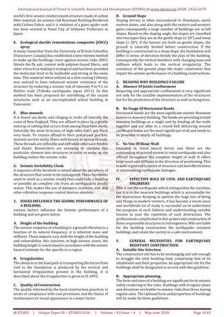 Advanced Earthquake Resistant Building Techniques | PDF