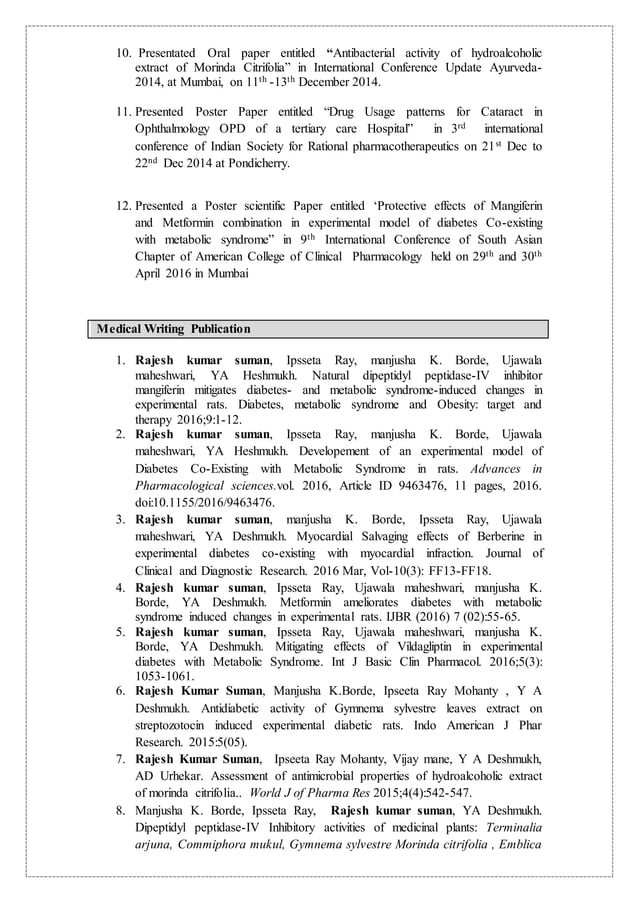 Rajesh kumar suman( CV) | PDF