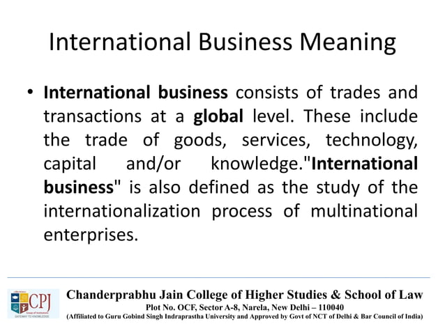 International Business Management | PPT