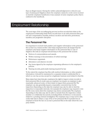 Critical HR Recordkeeping. From hiring to termination. | PDF