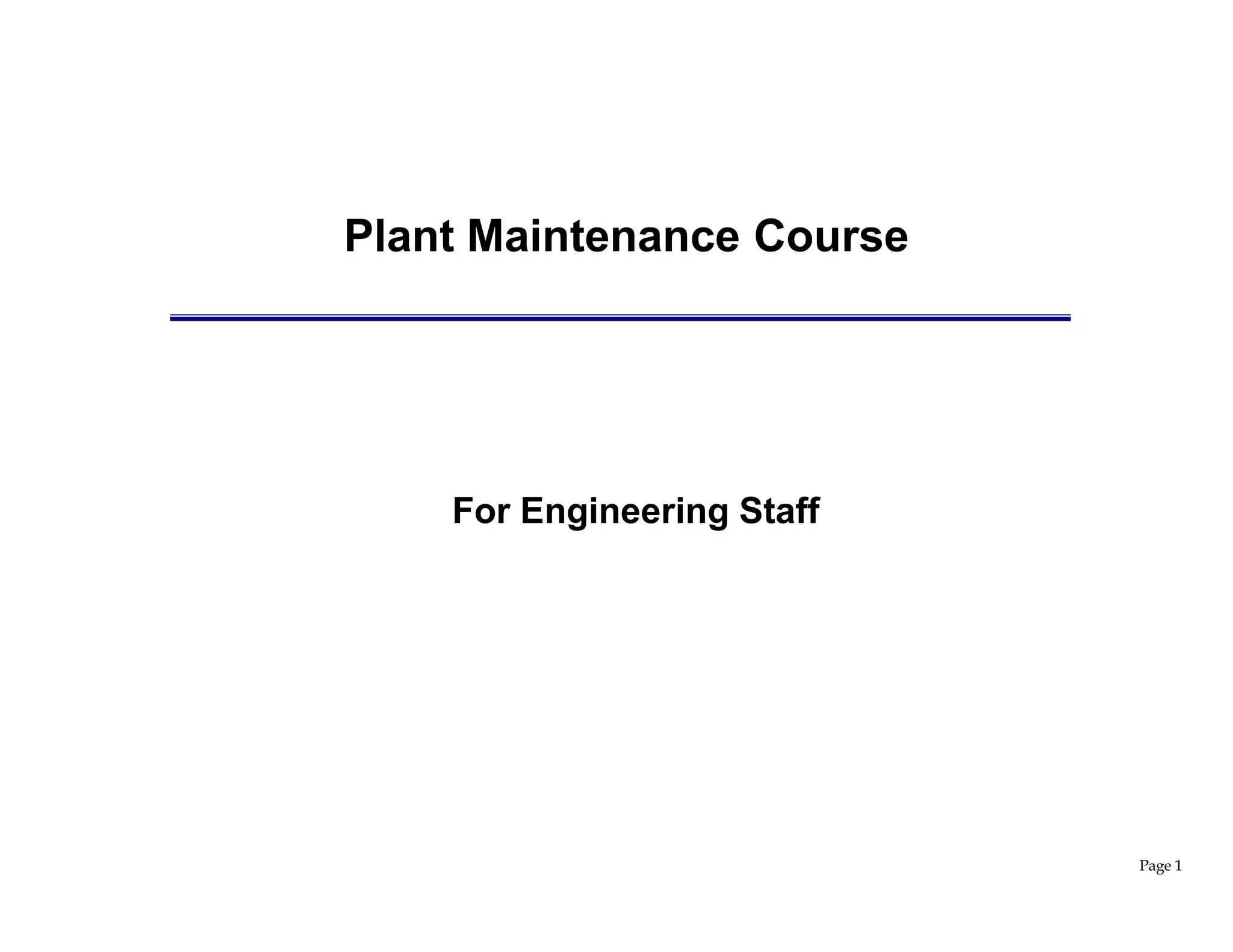 30632830 plant-maintenance-basics-course | PDF