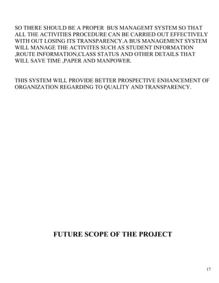 30635395 synopsis-of-bus-information-system | DOC