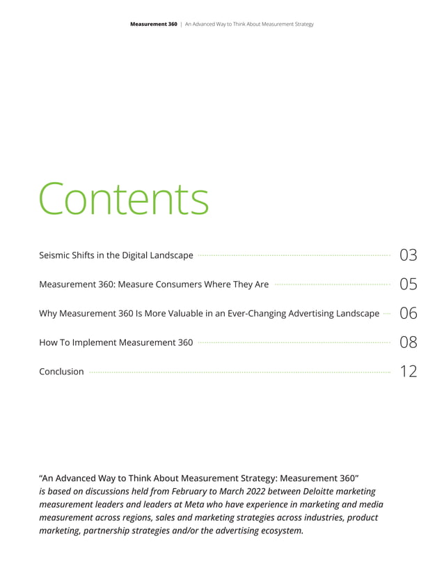 Meta: Measurement 360 | PDF