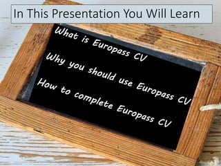 Europass CV | PDF