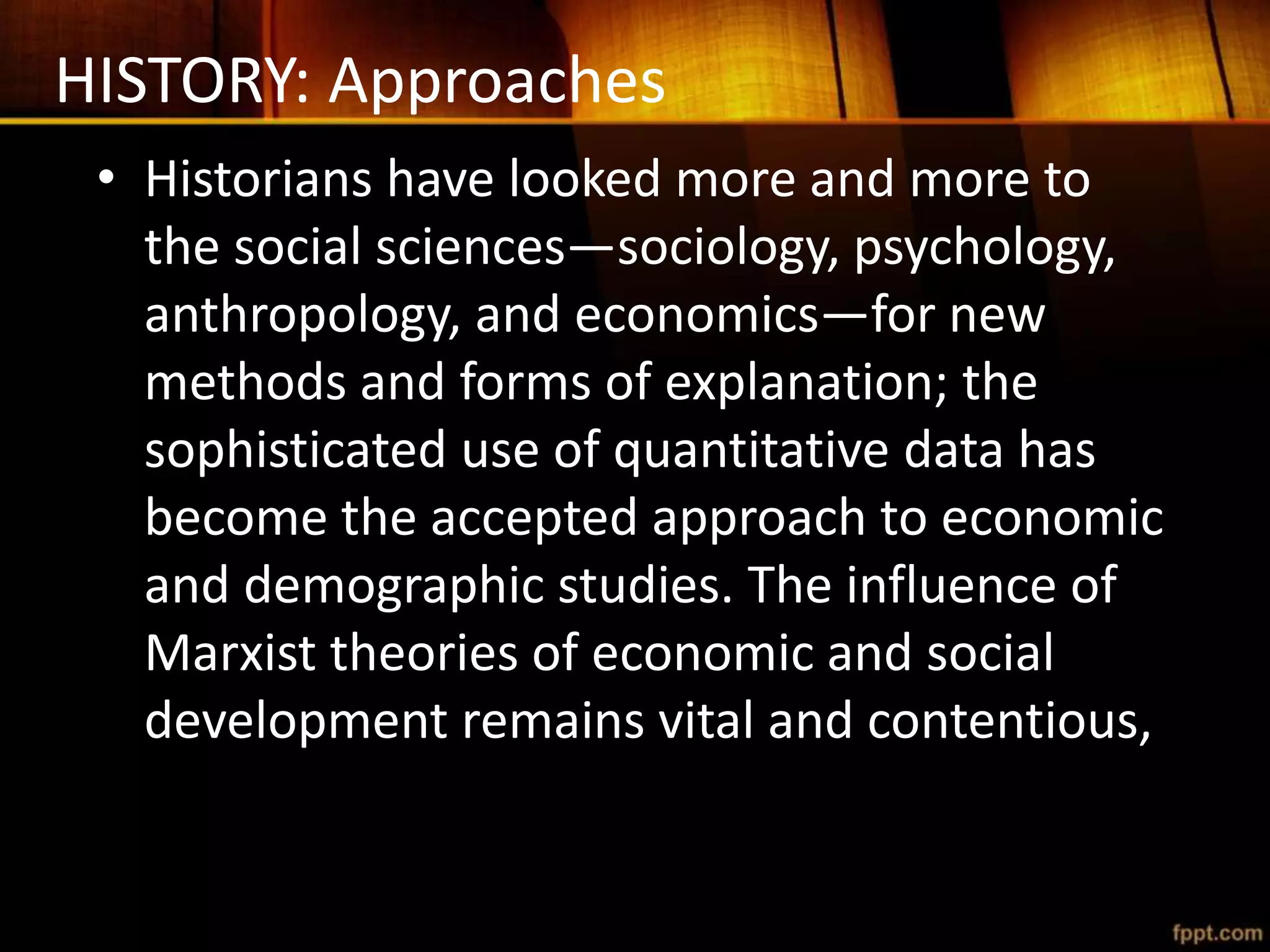 Historical Context: Emergence of Social Science Disciplines | PPTX
