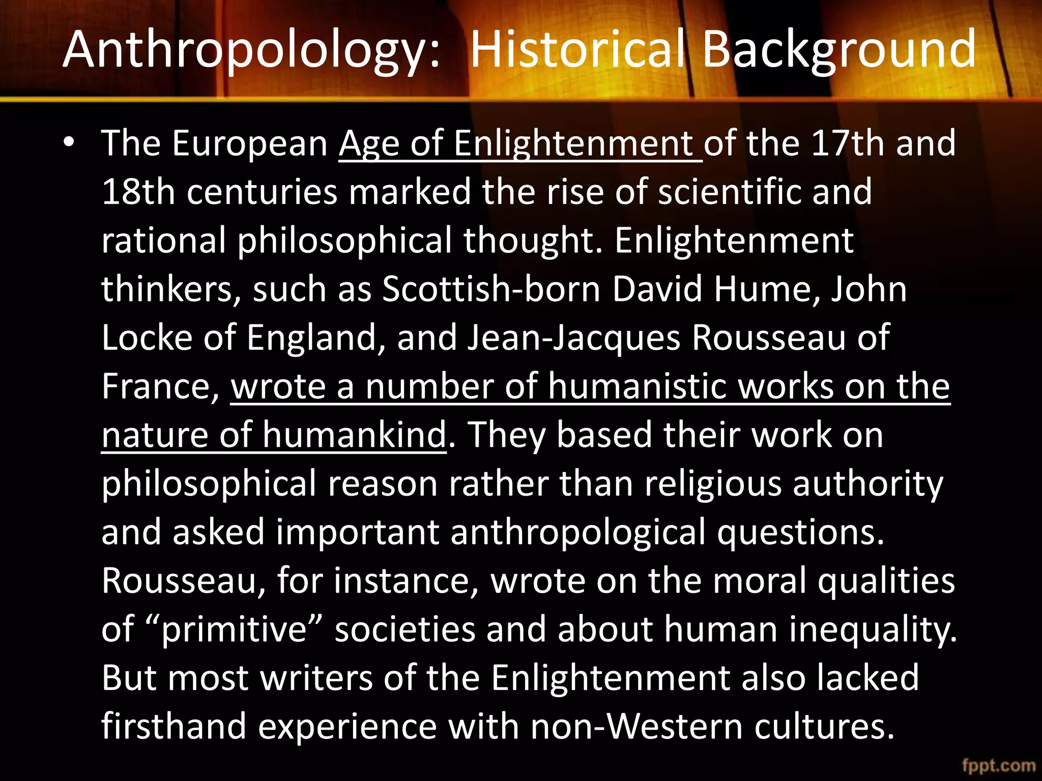 Historical Context: Emergence of Social Science Disciplines | PPTX